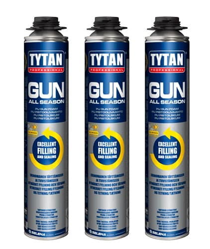 Tytan uretaanivaahto rakentamisessa mukana